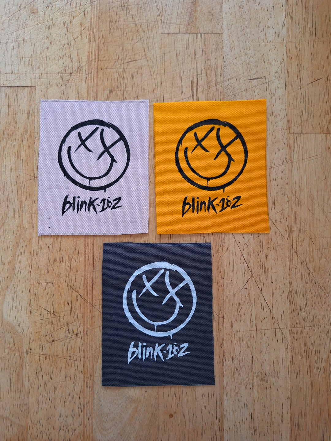 Blink 182 DIY Punk Patch Canvas Patch - Etsy