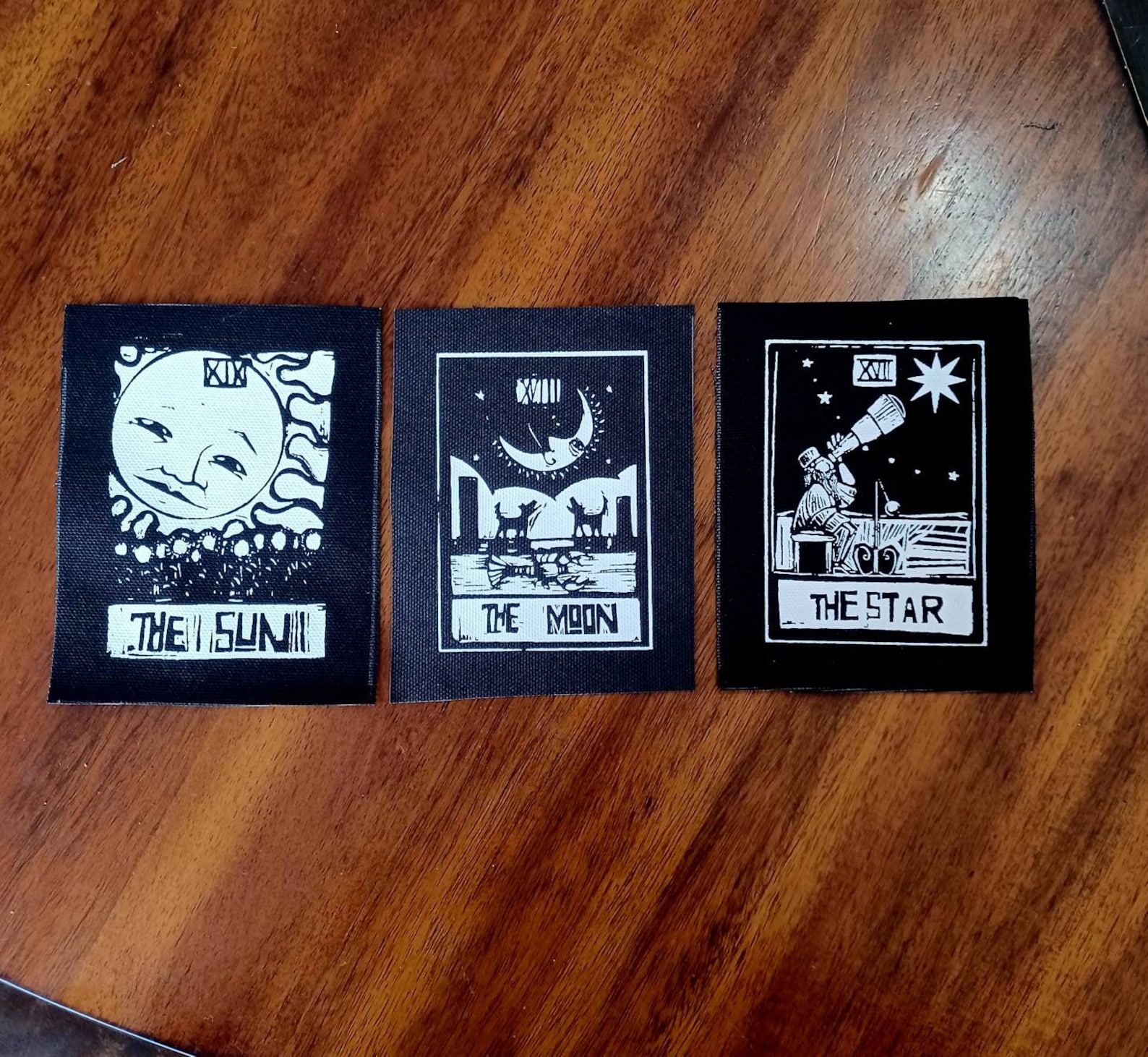 Tarot Card Patches Collection of 5 DIY Canvas Patch Punk Patch FREE ...