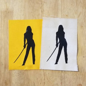 Kill Bill Silhouette DIY Punk Patch - Etsy