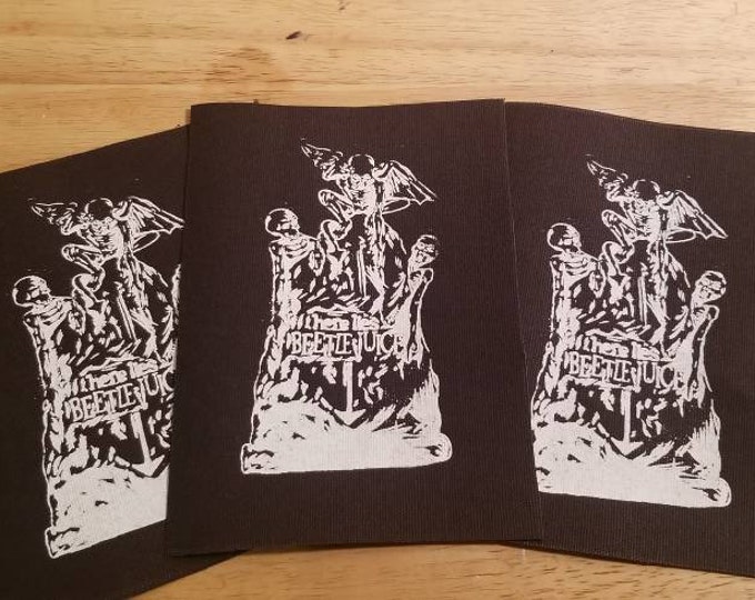 Beetlejuice Tombstone DIY Punk Patch - Etsy