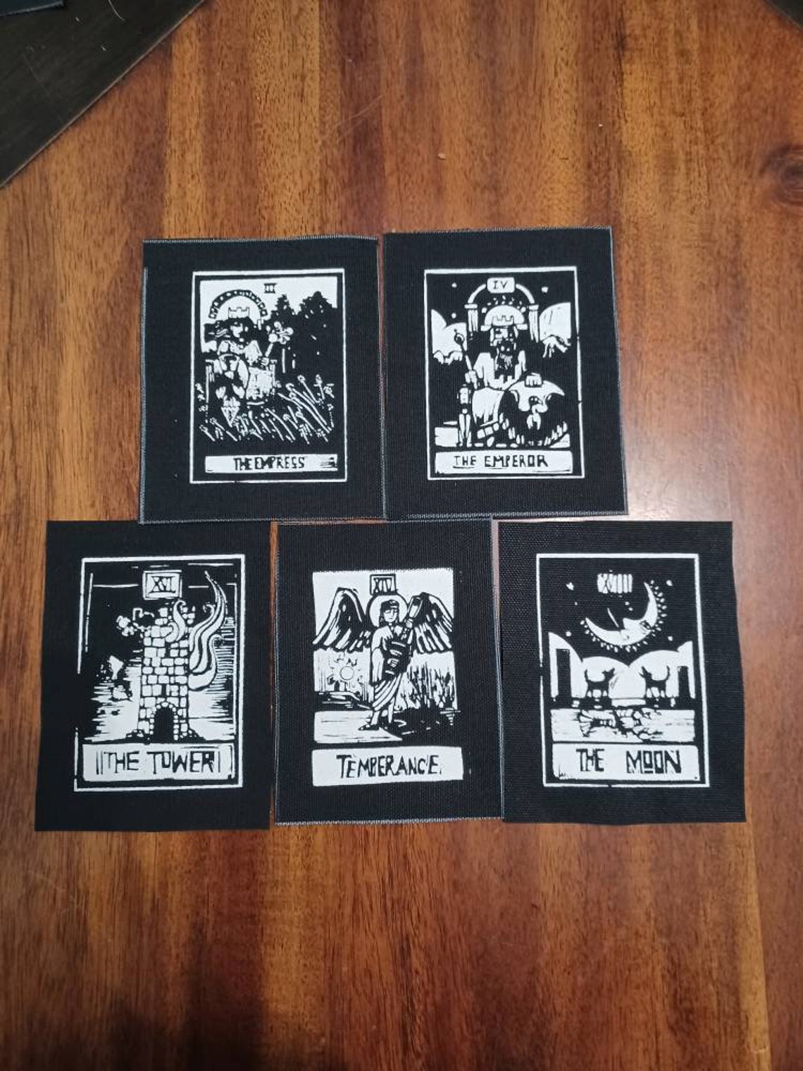 Tarot Card Patches Collection of 5 DIY Canvas Patch Punk Patch - Etsy