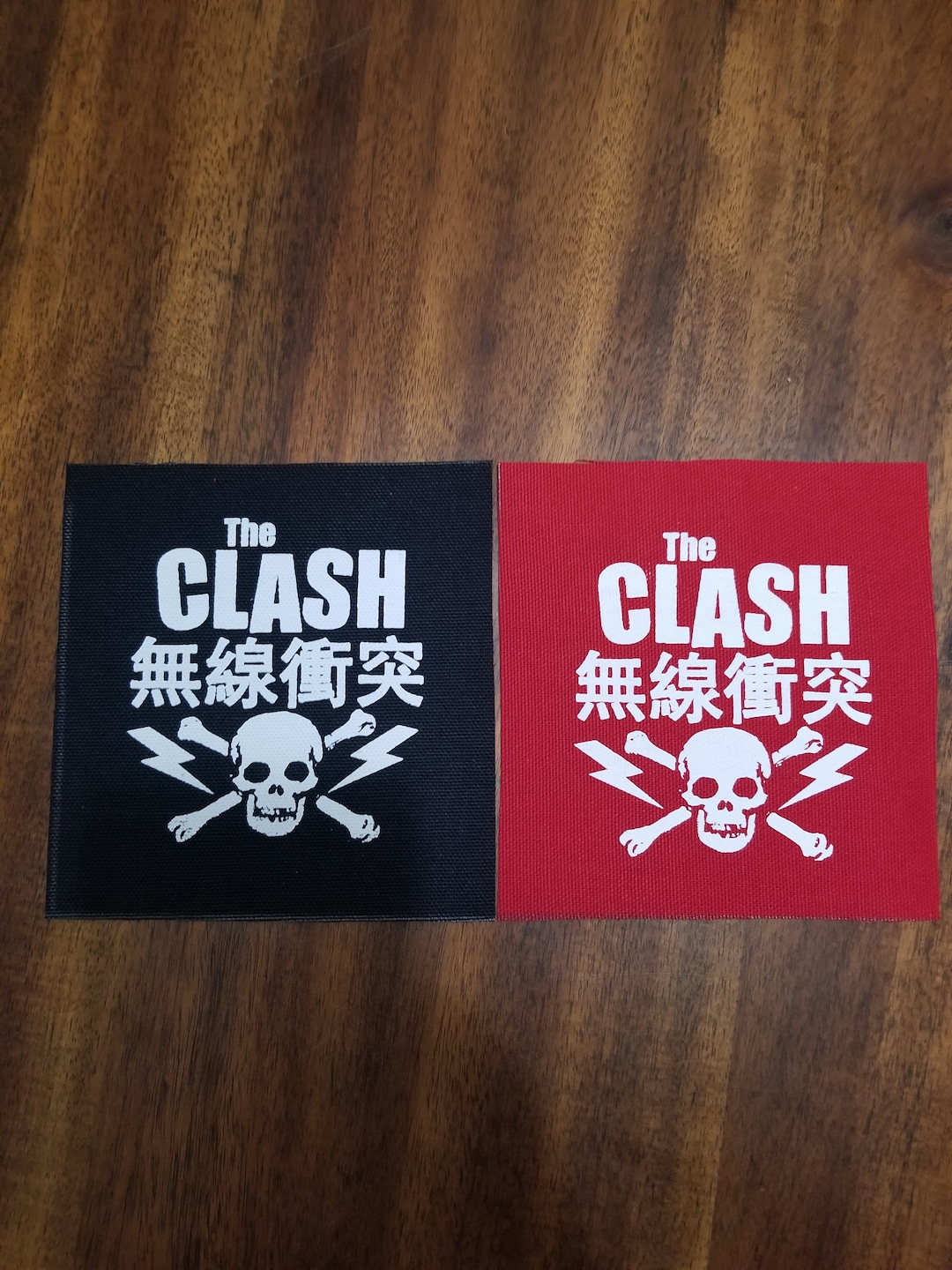 The Clash DIY Punk Patch Duck Cloth Canvas - Etsy