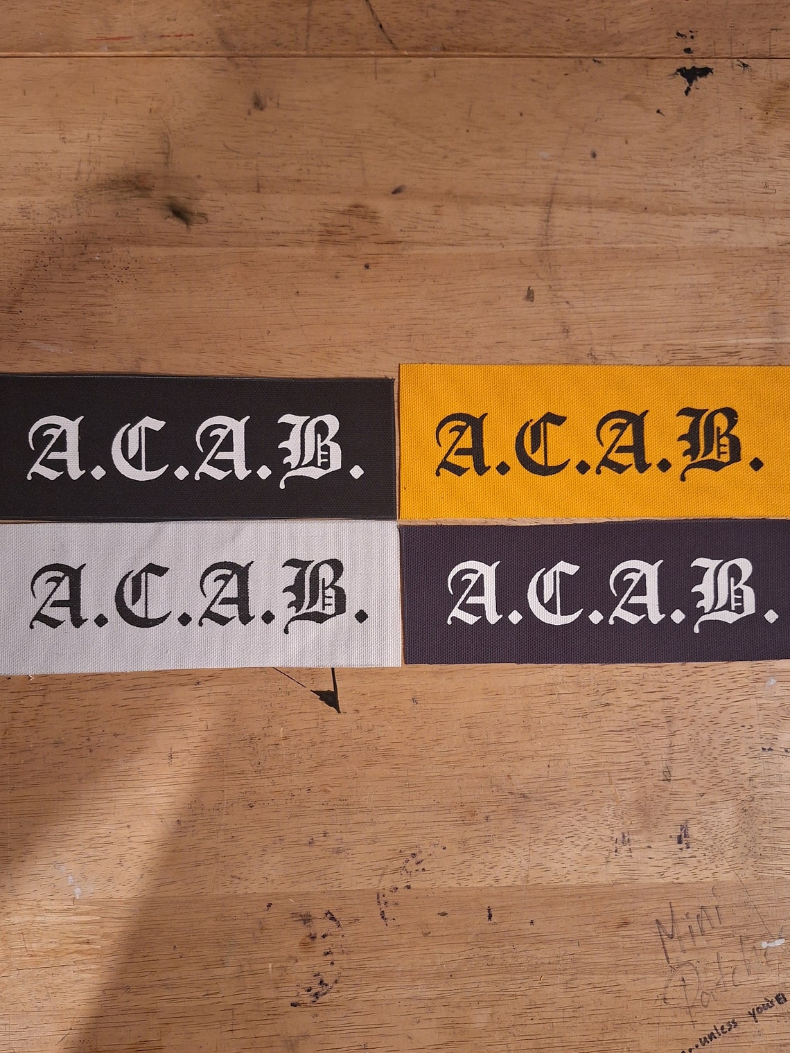 A.C.A.B. DIY Punk Patch ACAB - Etsy