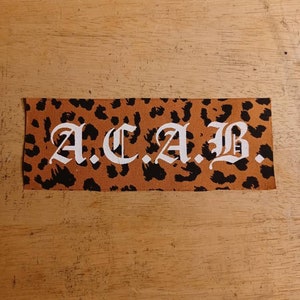 A.C.A.B. DIY Punk Patch ACAB - Etsy