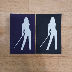Kill Bill Silhouette DIY Punk Patch - Etsy