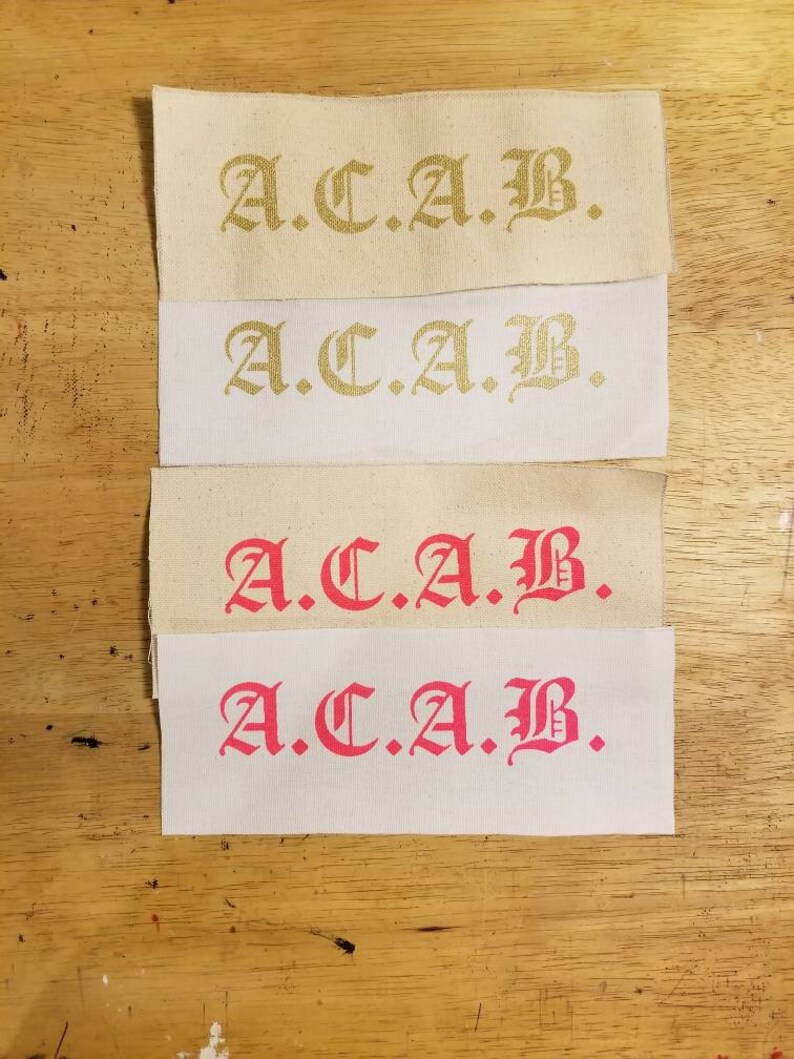 A.C.A.B. DIY Punk Patch ACAB - Etsy