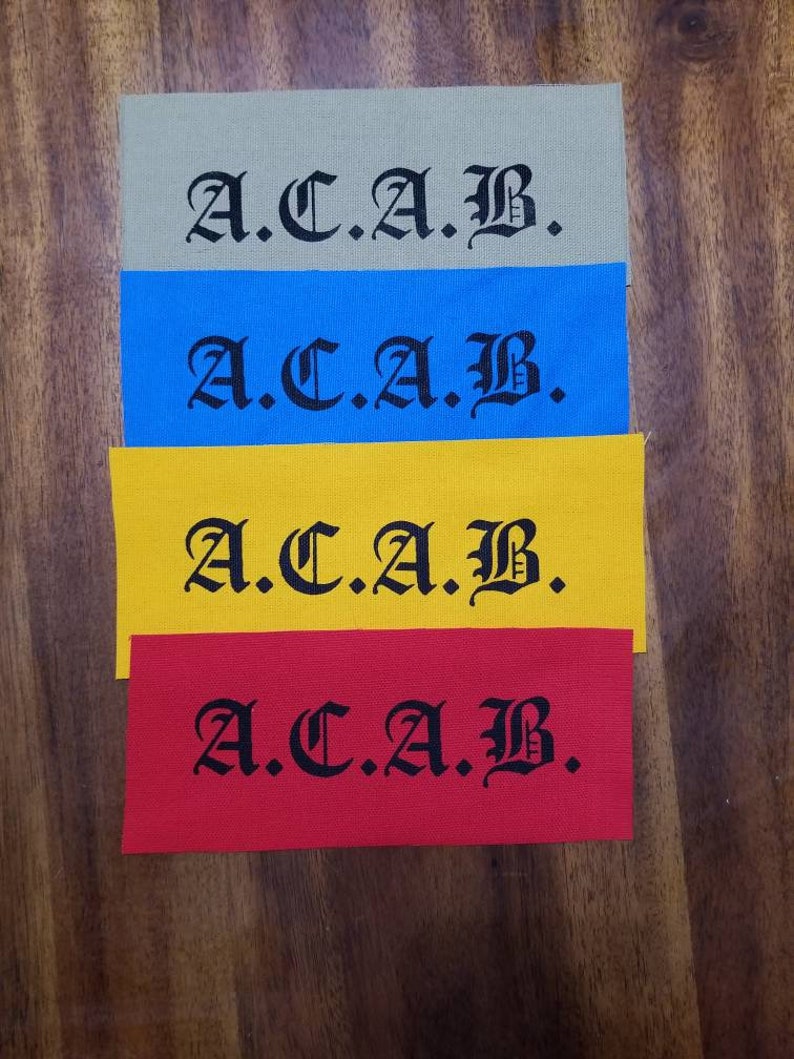 A.C.A.B. DIY punk patch ACAB | Etsy