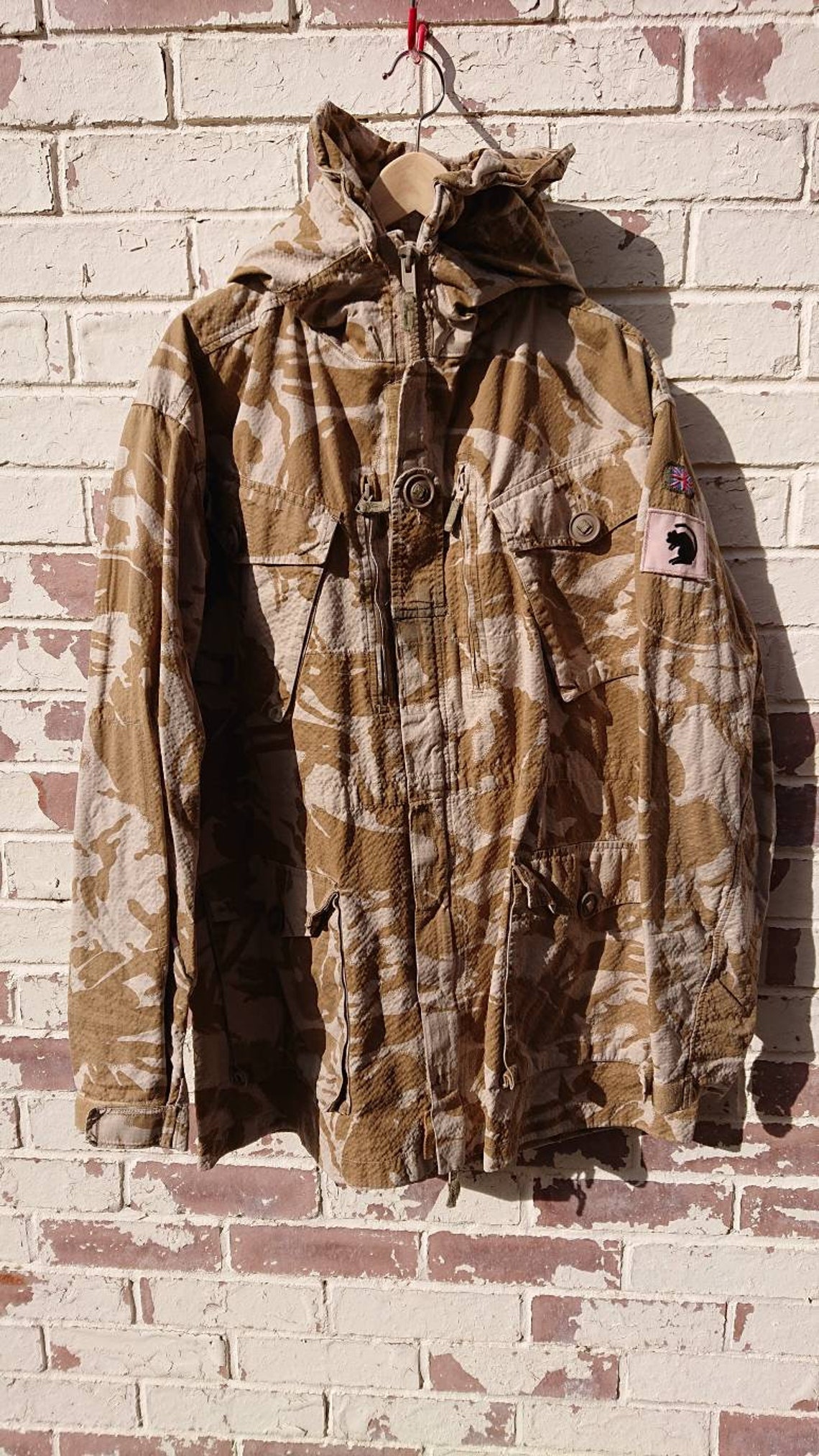 Military Camo Desert Cam Desert Rats Hooded Field Jacket Size | Etsy