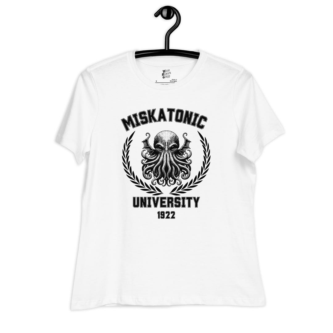 Miskatonic University T-shirt Cthulhu Mythos Tee Lovecraft-inspired ...