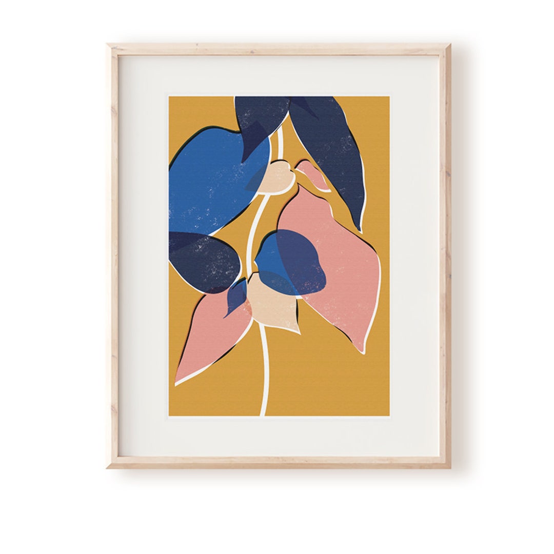 Abstract Botanical Leaf A4 A3 Wall Art Print by Rachel Mahon | Coleus ...