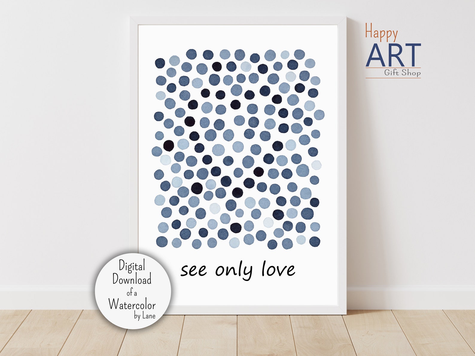 Find the Hidden Heart Art Watercolor Heart Print Artwork With - Etsy