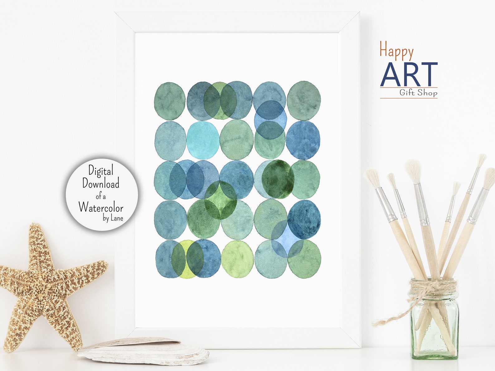 Printable Art Green Paintings Wall Decor Green Paintings Green - Etsy