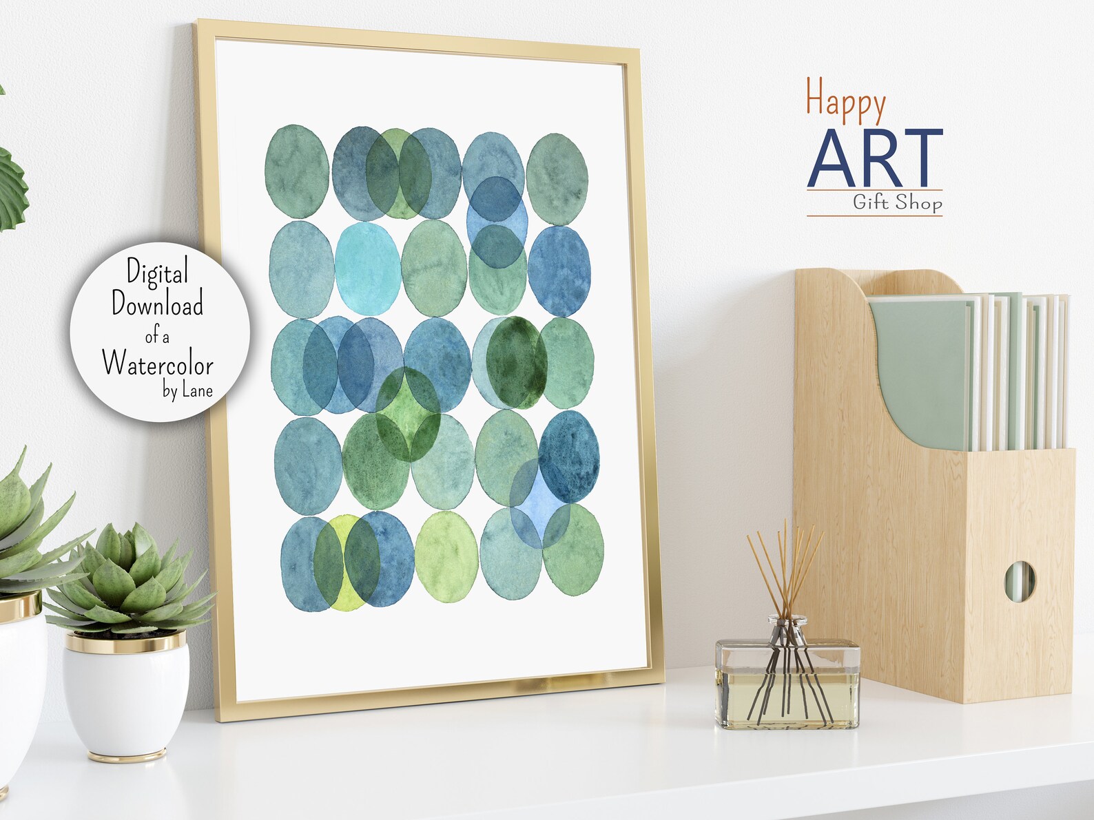 Printable Art Green Paintings Wall Decor Green Paintings Green - Etsy