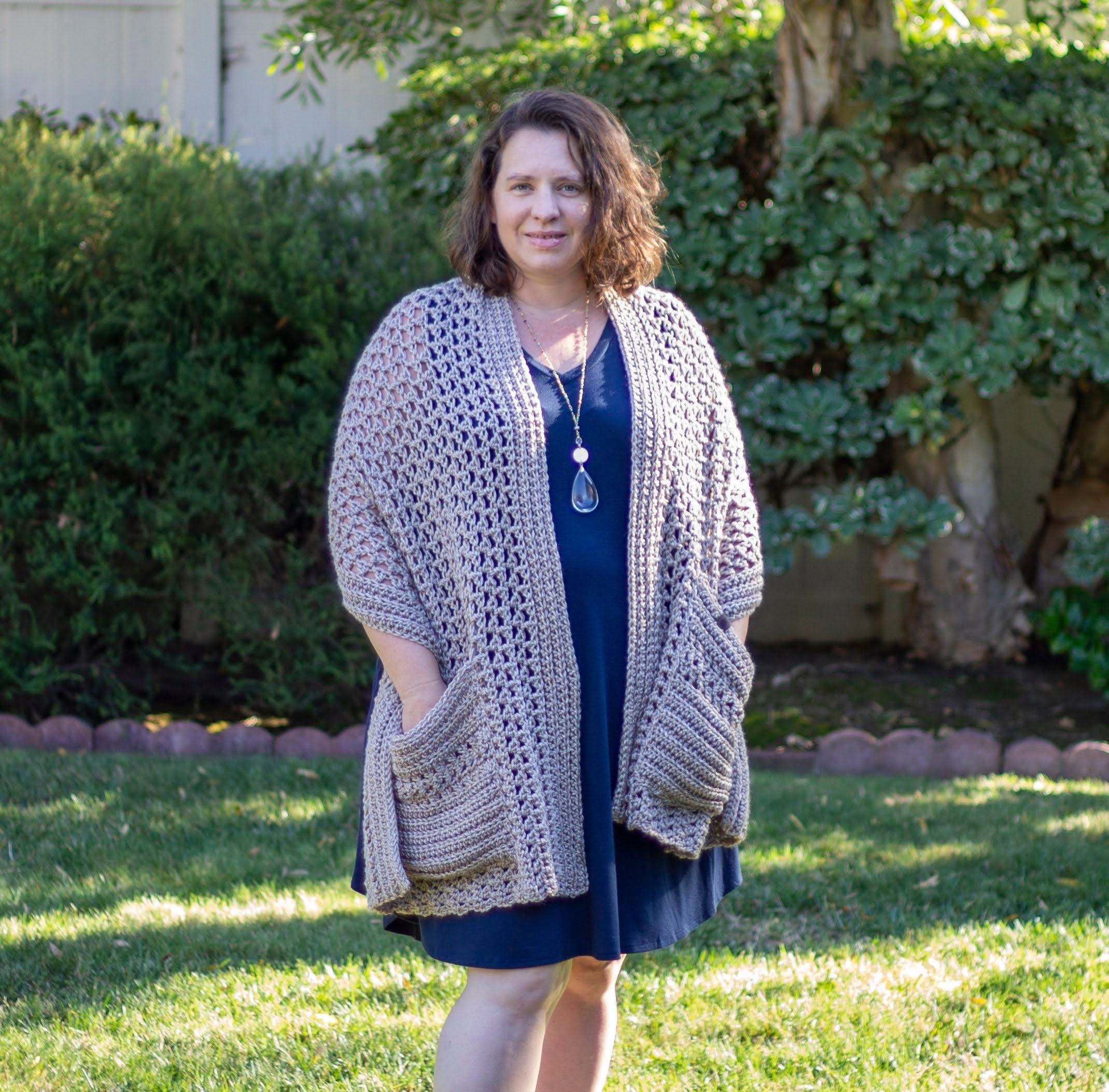 Shawl wrap with pockets custom made | Etsy