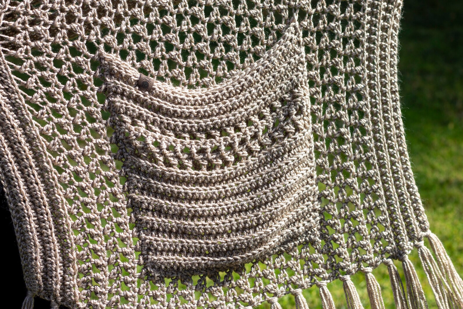 Shawl wrap with pockets custom made | Etsy