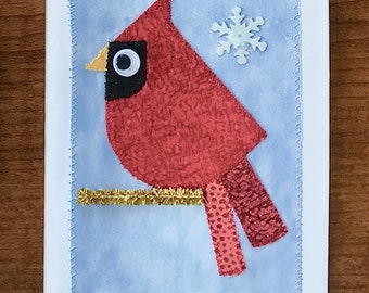 Cardinal Card, Embossed Handmade Cardinal Card, Sympathy Card ...