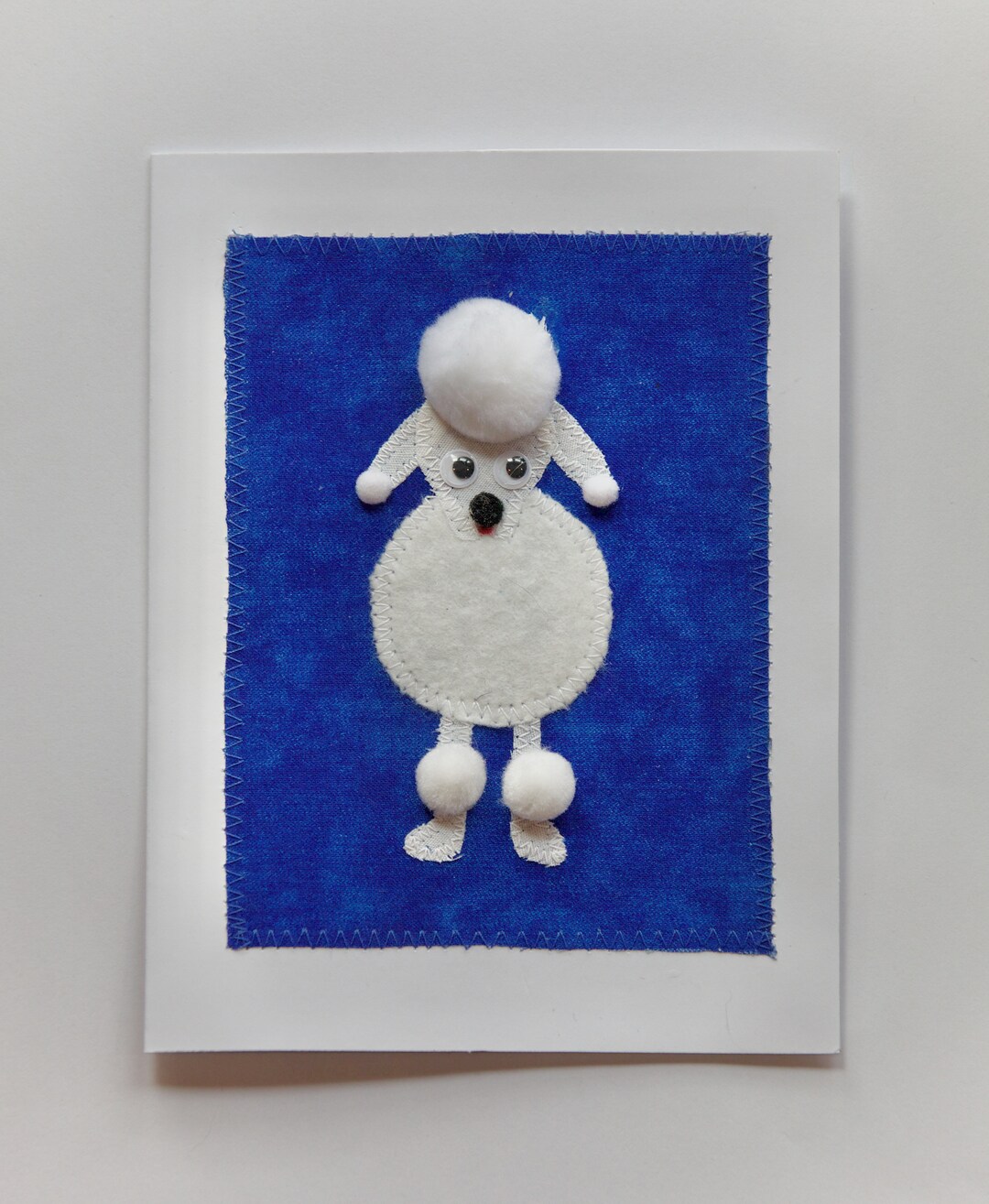Handmade Poodle Card - Etsy