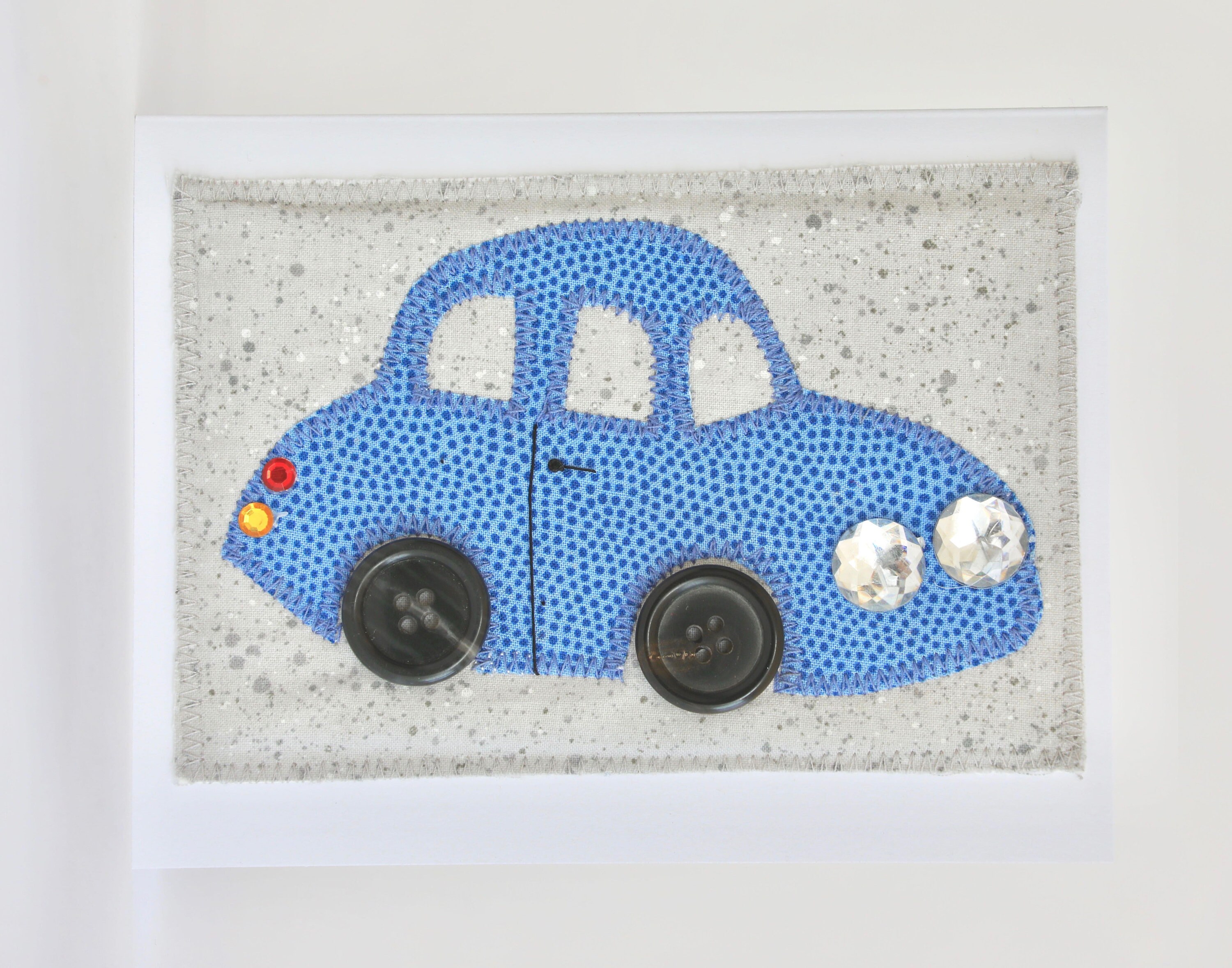 Fun Blue Car Card - Etsy