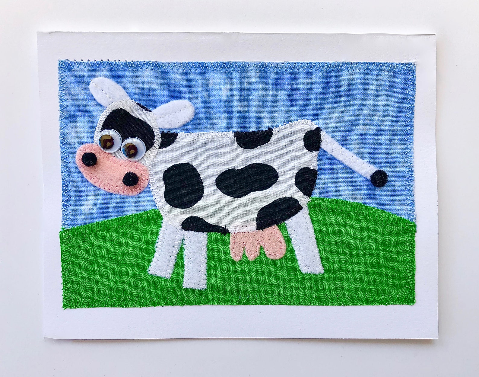 Cow Card - Etsy