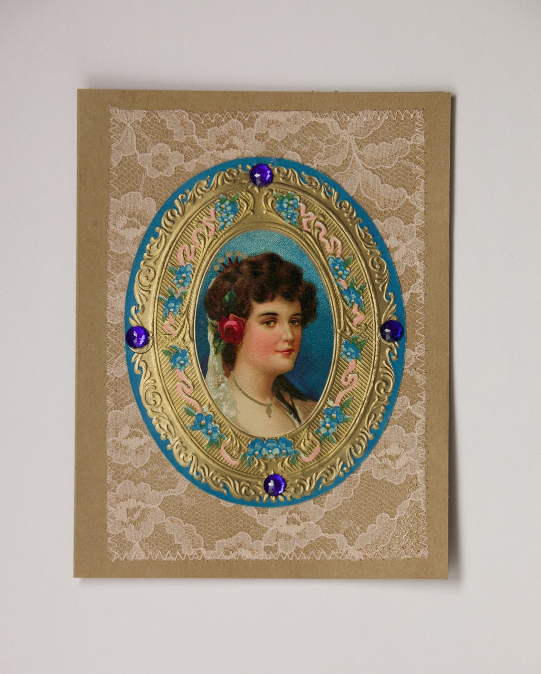 Victorian Style Valentine's Day Card - Etsy
