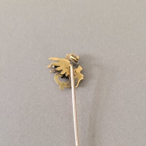 Antique 14K Solid Yellow Gold Griffin Stick Pin; Antique Art Nouveau ...