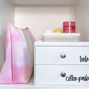 Hand Lettered Vinyl Storage Labels | Office & Craft Room Decals - Etsy