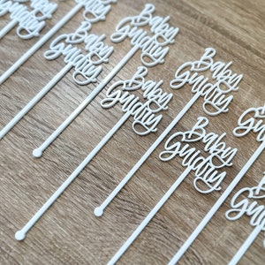Baby Name Stir Sticks | Drink Stirrers | Swizzle Sticks - Etsy