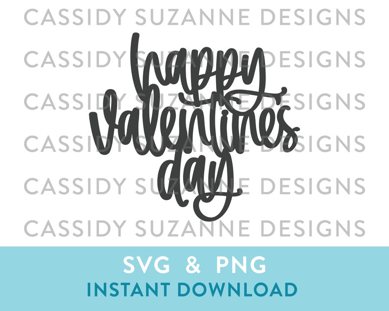 Happy Valentine's Day SVG | Cupcake Topper, Die Cut (instant Download ...