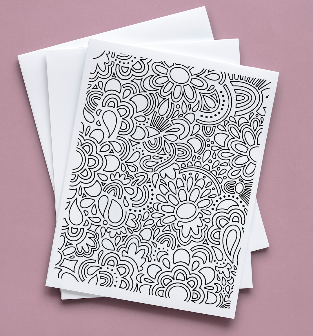 Detailed Doodles Coloring Page | Printable | Download - Etsy