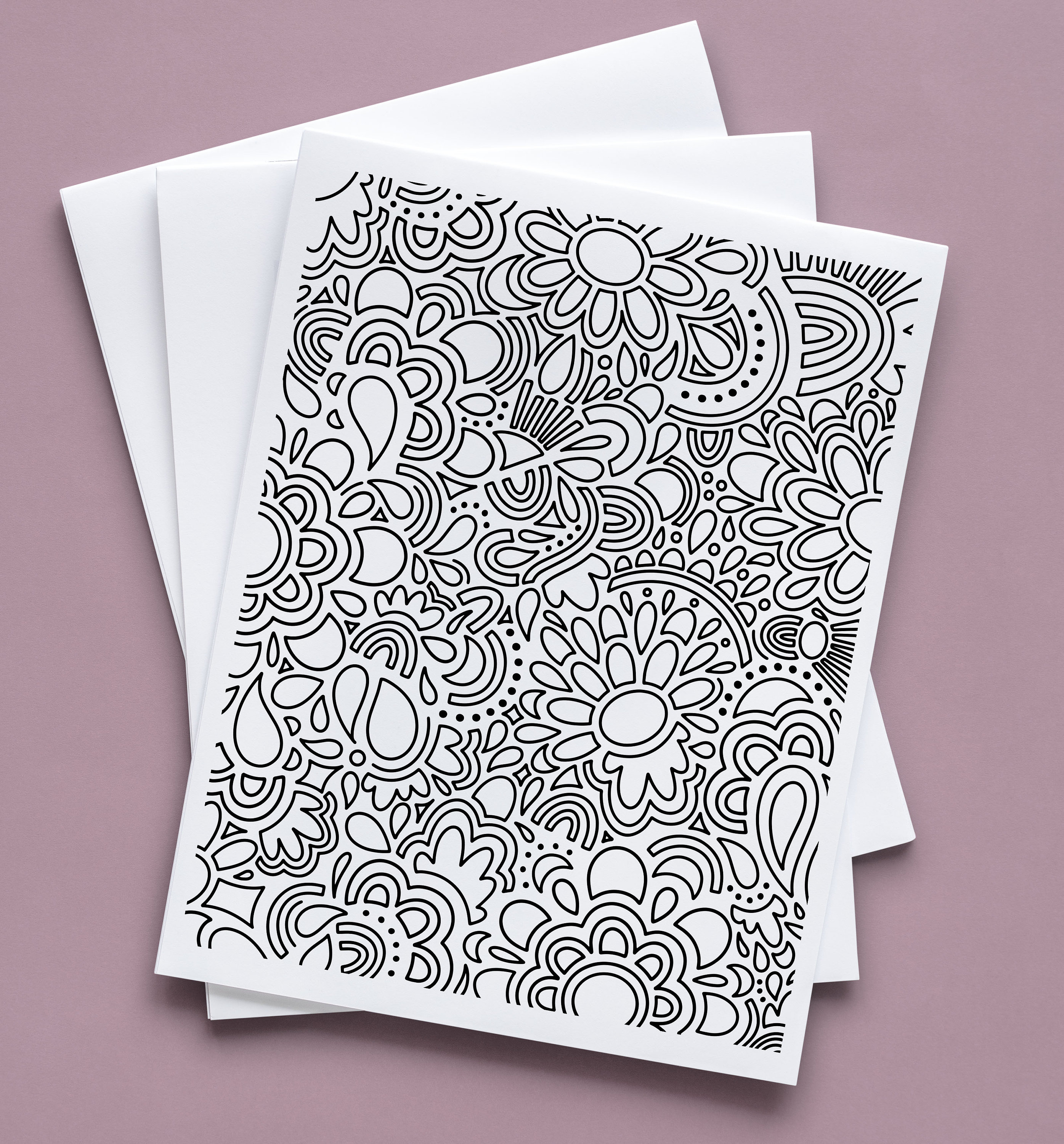 Detailed Doodles Coloring Page | Printable | Download - Etsy