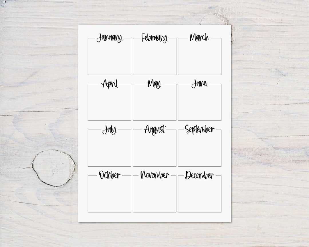 Year in Review Printable | Project Planner | Yearly Planner | 6 Month ...