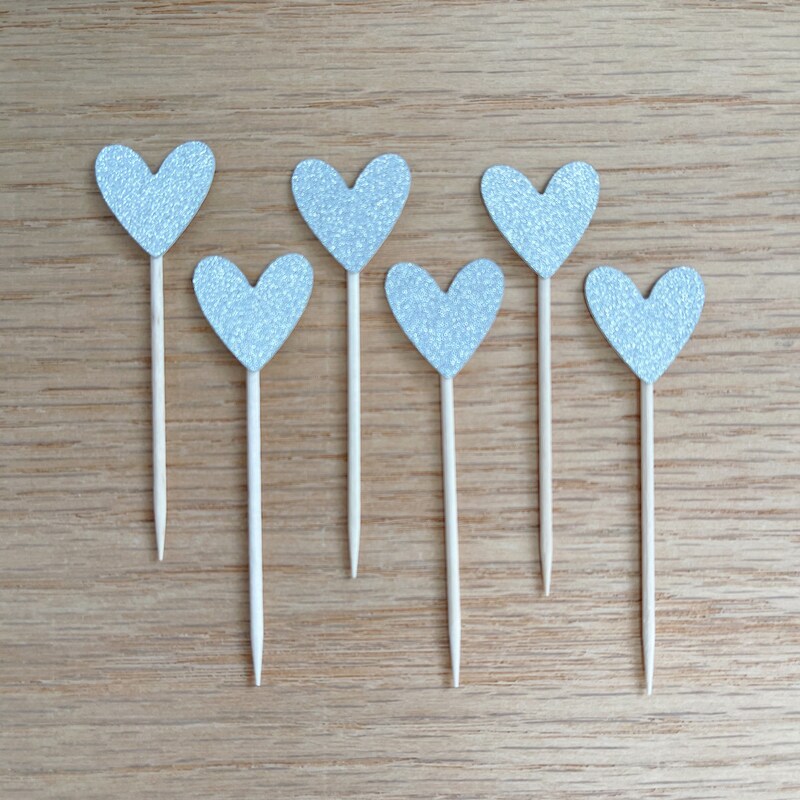 Heart Cupcake Topper - Etsy