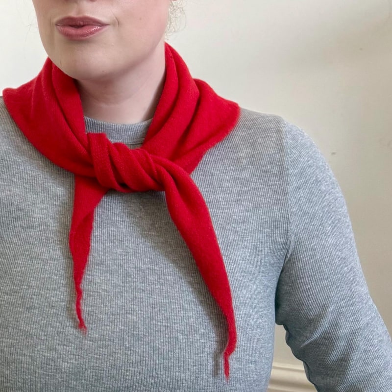 Red Triangle Scarf Uk - Etsy UK