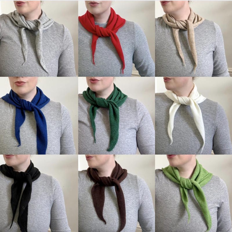 Wool Small Neck Tie - Etsy UK