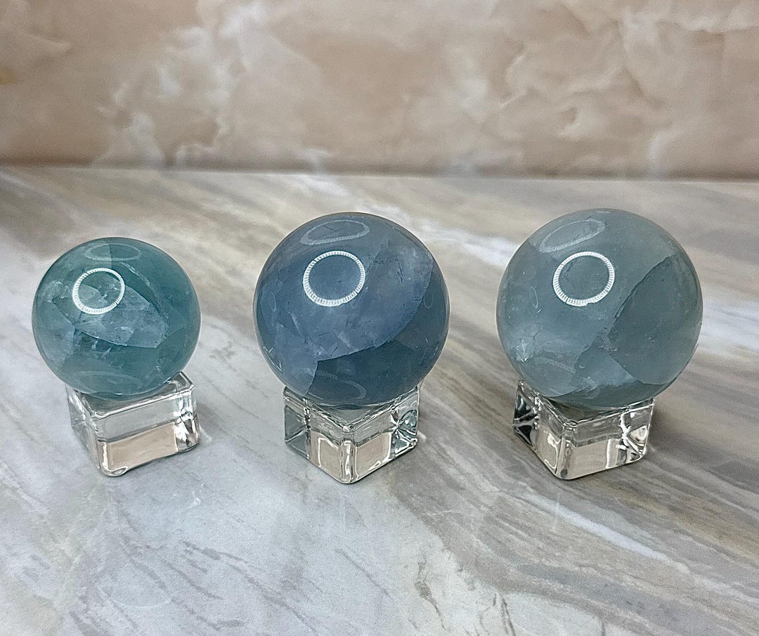 Blue Fluorite Sphere - Etsy