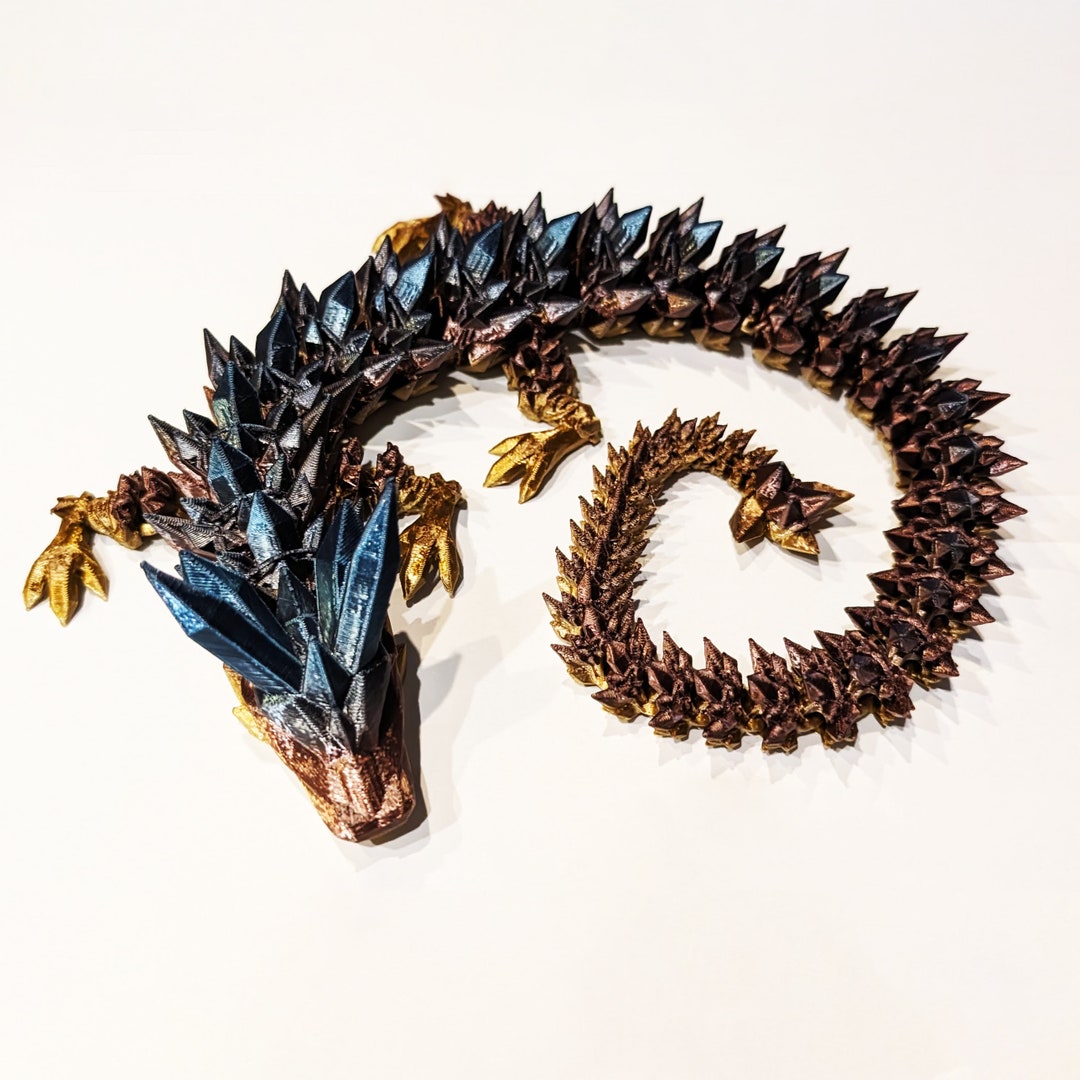 19" Articulated Crystal Gem Dragon - Etsy