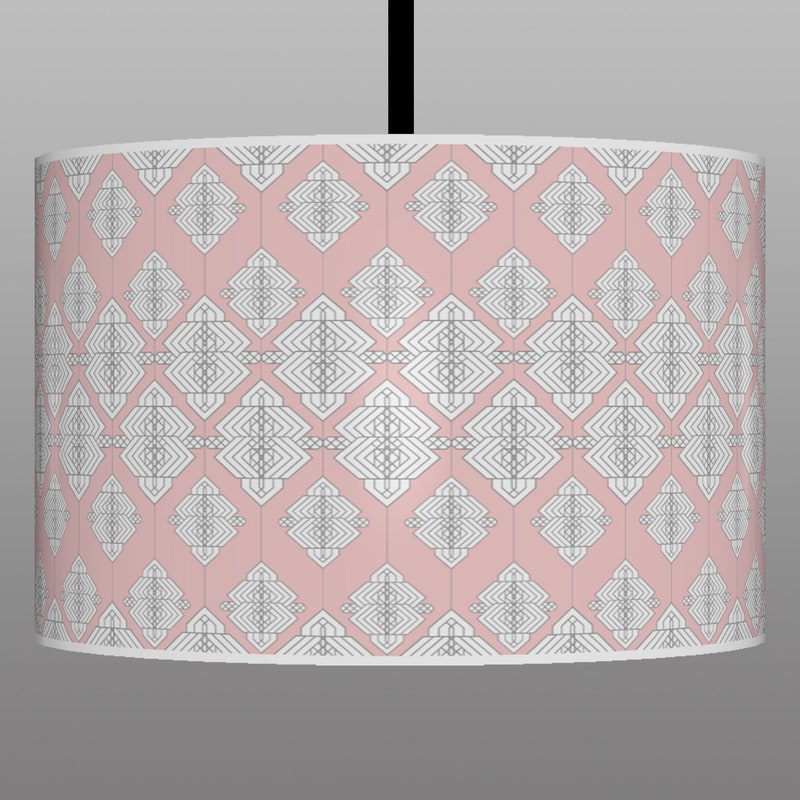 Lighting Home & Living Diamond geometric pattern handmade drum ...