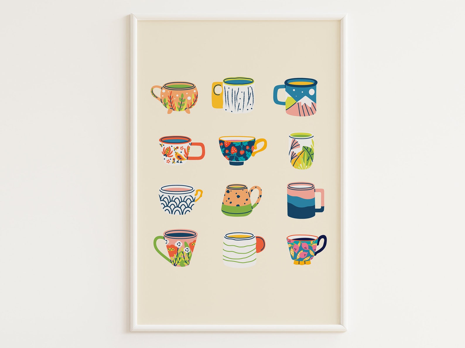 PRINTABLE Tea/coffee Print Coffee Mug Art Teacup Print | Etsy