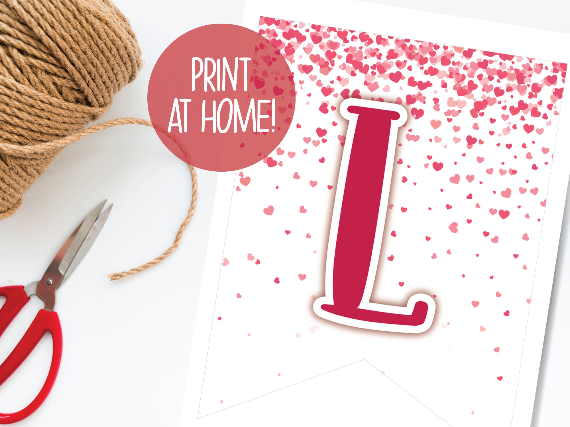 Printable Love You Mom Banner Printable Mother's Day - Etsy