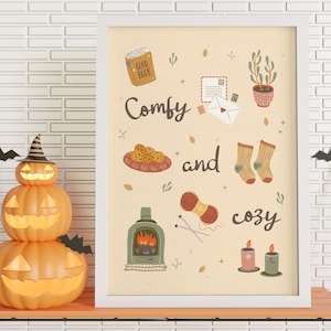 PRINTABLE Comfy and Cozy Print | Printable Autumn Wall Decor ...