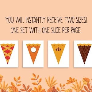 Printable Pie Garland | Pie Banner | Thanksgiving Decorations | Autumn ...
