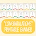 Printable Congratulations Banner Congratulations Bunting - Etsy