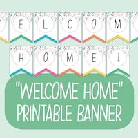 Welcome Home Banner - Etsy