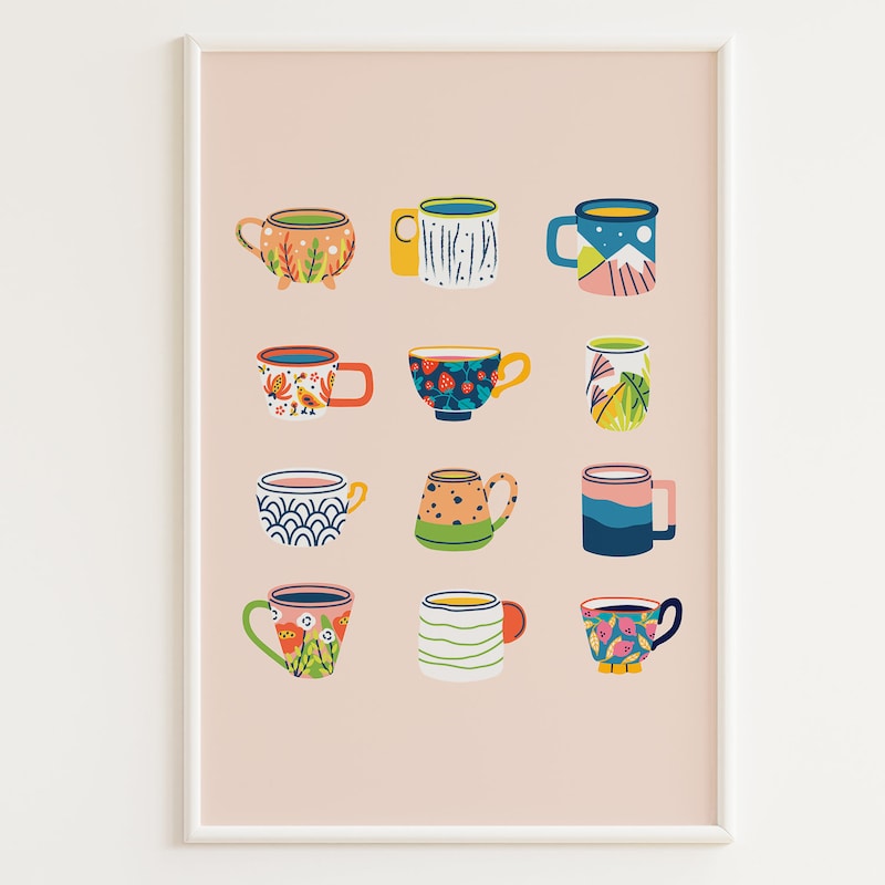 Scandi Tea Mugs - Etsy