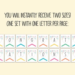 Printable Congratulations Banner | Congratulations Bunting | Pennants ...