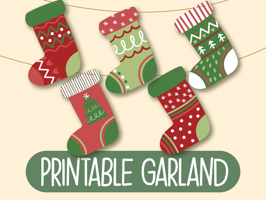 Printable Christmas Banner | Printable Christmas Bunting | Christmas ...