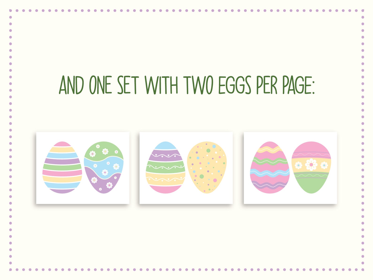 Printable Easter Egg Garland | Printable Easter Egg Banner | Printable ...