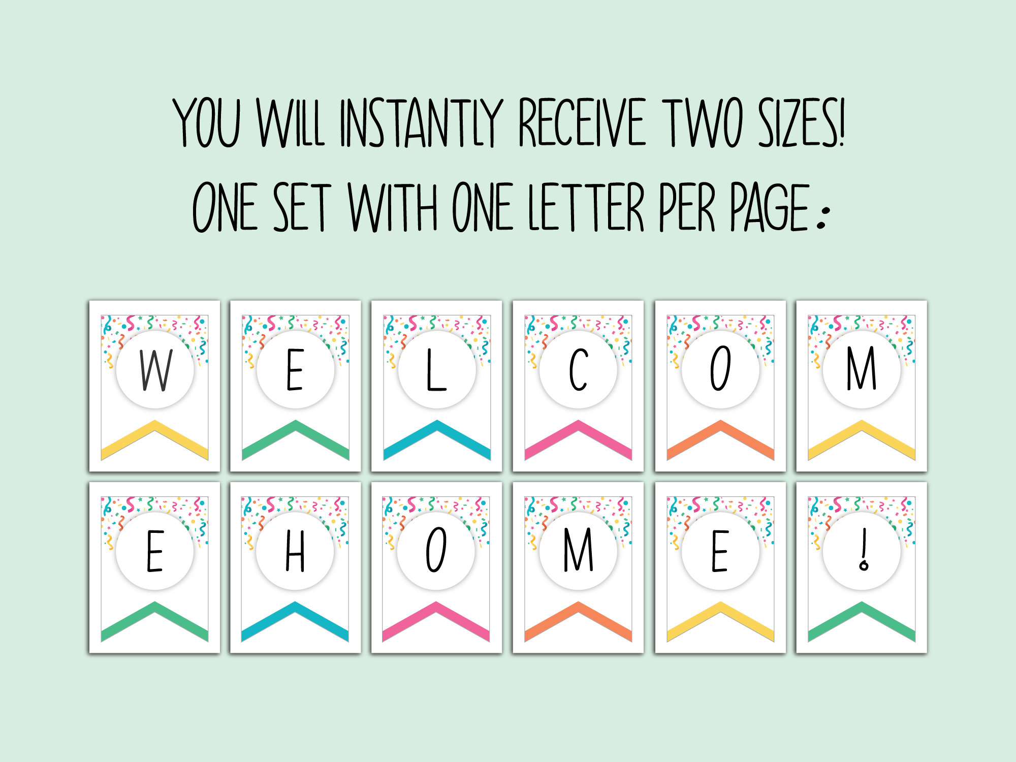 Welcome Home Banner Welcome Garland Bunting Pennants | Etsy