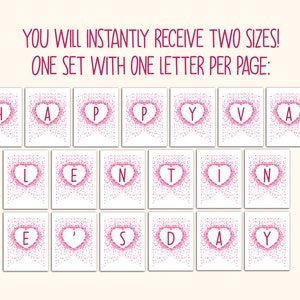 Printable Happy Valentine's Day Banner | Printable Valentine's Day ...