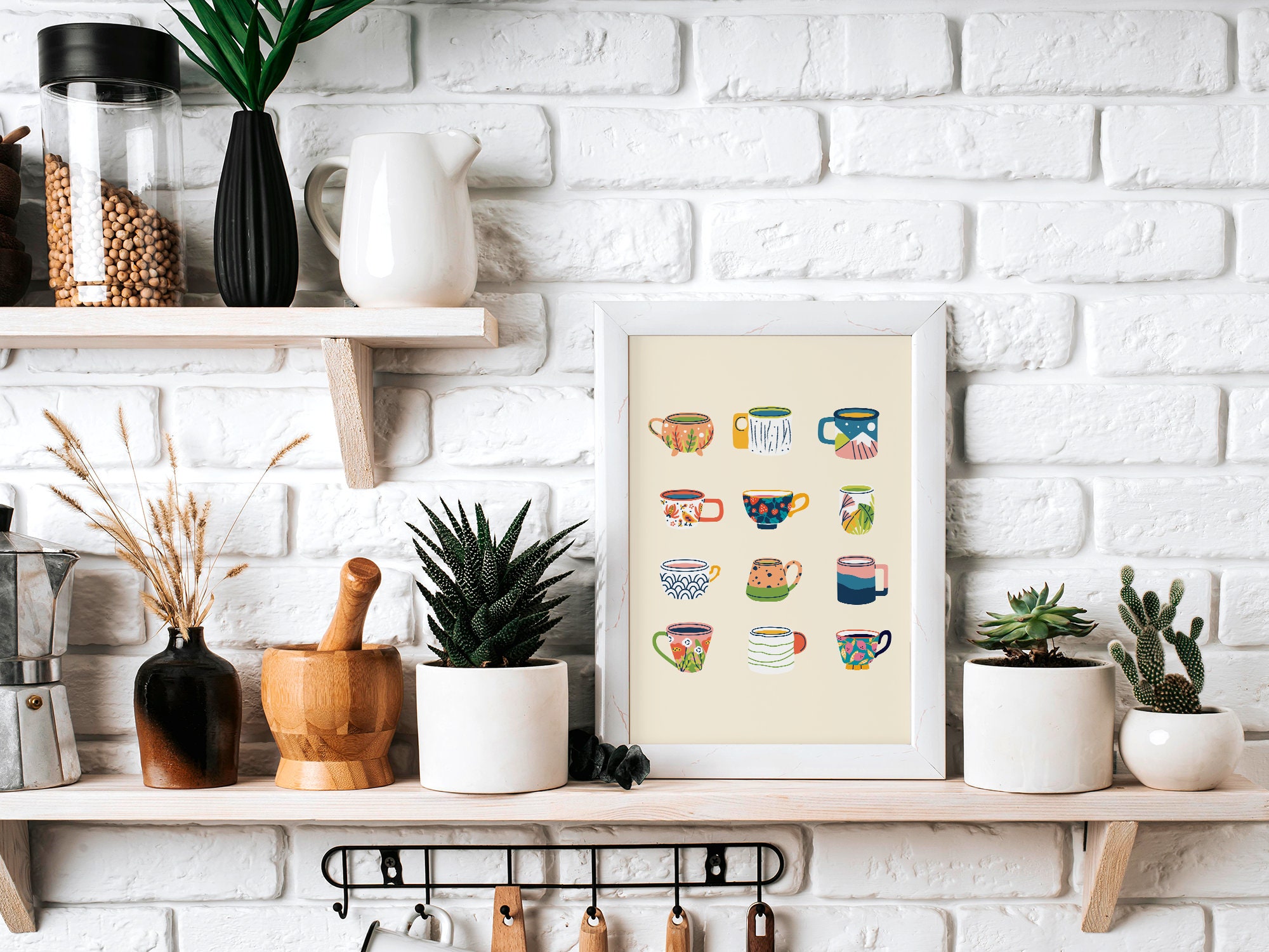 PRINTABLE Tea/coffee Print Coffee Mug Art Teacup Print | Etsy